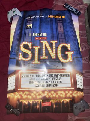 Sing Movie Poster Original D/S 27 X 40 in | eBay