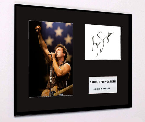 Bruce Springsteen A4 Mounted Hand Signed Great Gift. | eBay UK