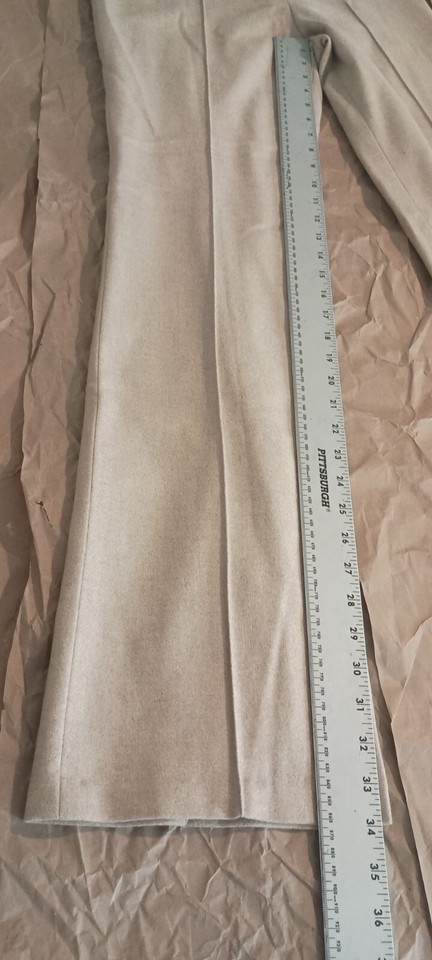 Chaiken Womens Tan Wool Dress Pants 28/4 Tall | eBay