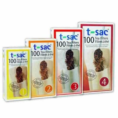 T-Sac 100 pack Disposable Loose Leaf Tea Filter Infuser Bag - 4 Sizes ...