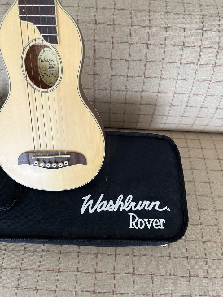 Washburn Rover Ro 10 Travel Acoustic Guitar Mahogany Back Sides with ...