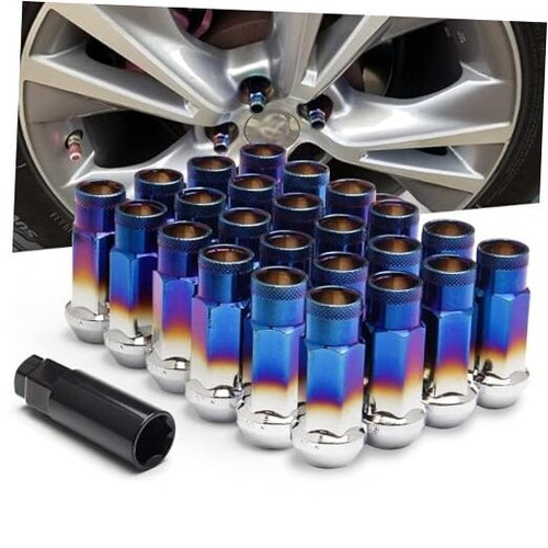 pcs Lug Nuts Extended Tuner Cold Forged Steel Wheel Nuts 12x1.5 24 ...