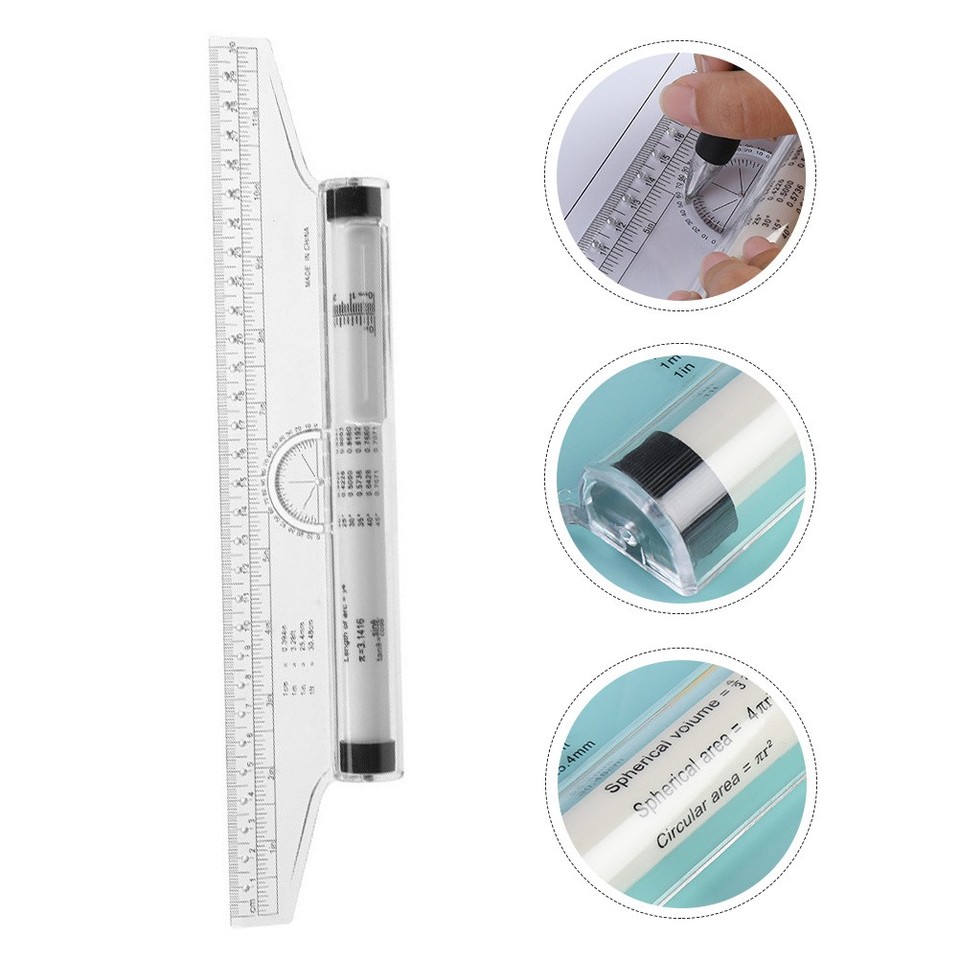Scale Ruler Rolling Parallel Portable Drawing Rulers for Artists | eBay ...