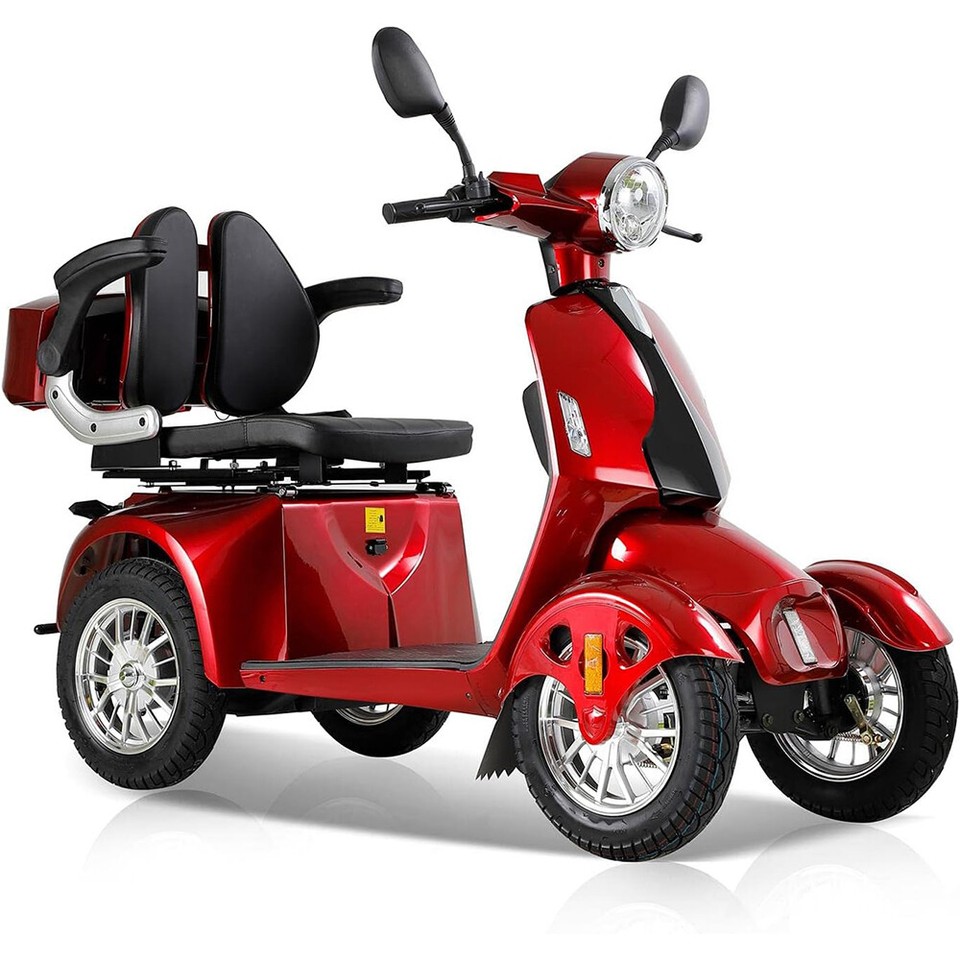 800W-1000W Motor 4-Wheel All-Terrain Electric Mobility Scooter for Farm ...