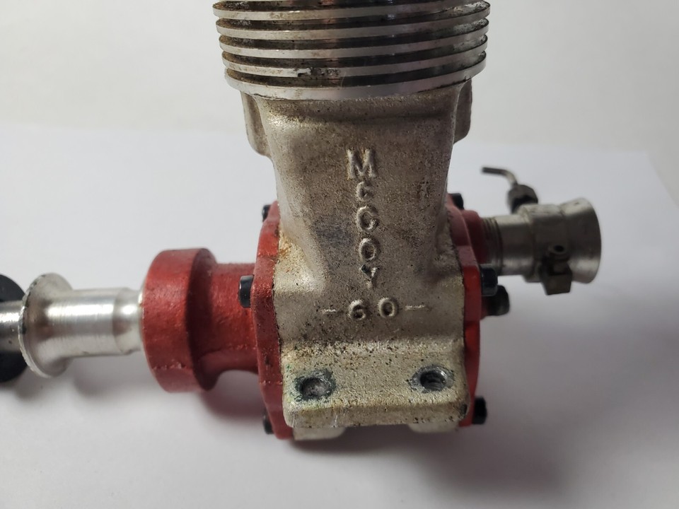 Vintage Red Head McCoy 60 Motor Large Plane Engine Control Line Free ...