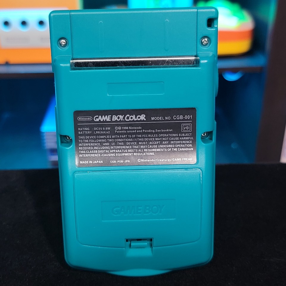 Teal Gameboy Color Console OLED Touch Screen GBC Game Boy | eBay