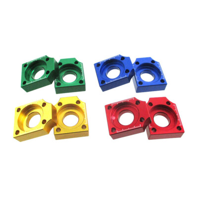 CNC 15mm Chain Axle Tensioner Adjuster Blocks For Pit Dirt Motor Bike ...