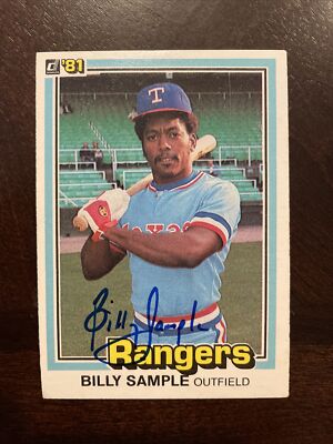 BILLY SAMPLE 1991 DONRUSS AUTOGRAPHED SIGNED AUTO BASEBALL CARD 268 | eBay