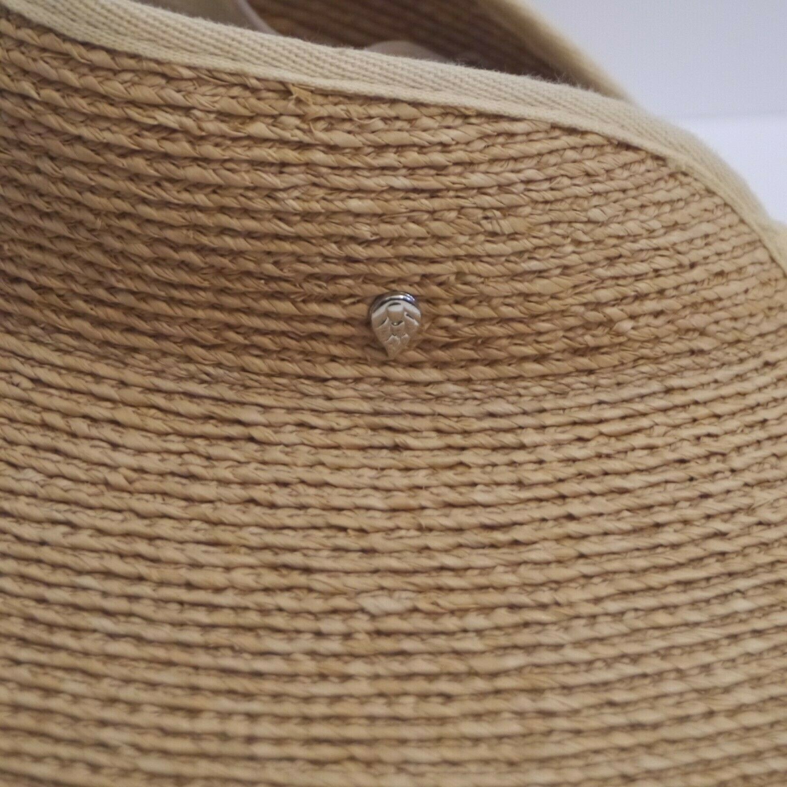 HELEN KAMINSKI Mai natural raffia wide brim visor hat - Gem