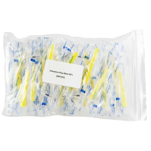 Interprox Plus Interproximal Brush Mini - Yellow 0.7mm - Pack Of 24 ...