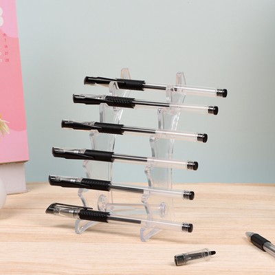 Art rack 6-Layer Stand Clear Pen Rack Pen Holder 6-Slots Display Stand ...