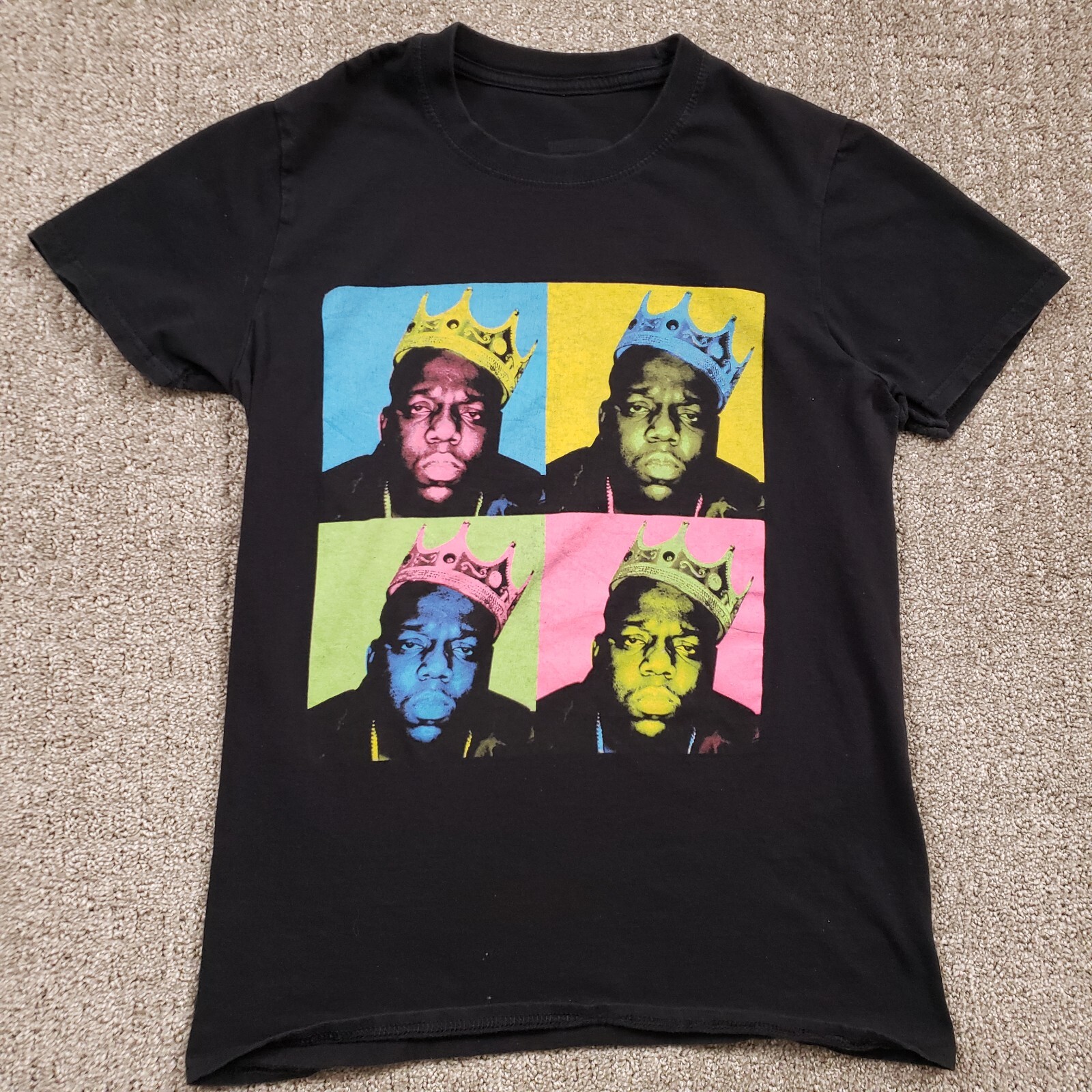 NOTORIOUS BIG Shirt Mens Small Black Rap Tee Biggie Smalls Brooklyn ...