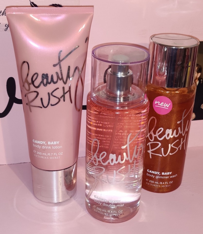 Victoria's Secret Beauty Rush Candy Baby Body Double Mist Spray Lotion ...
