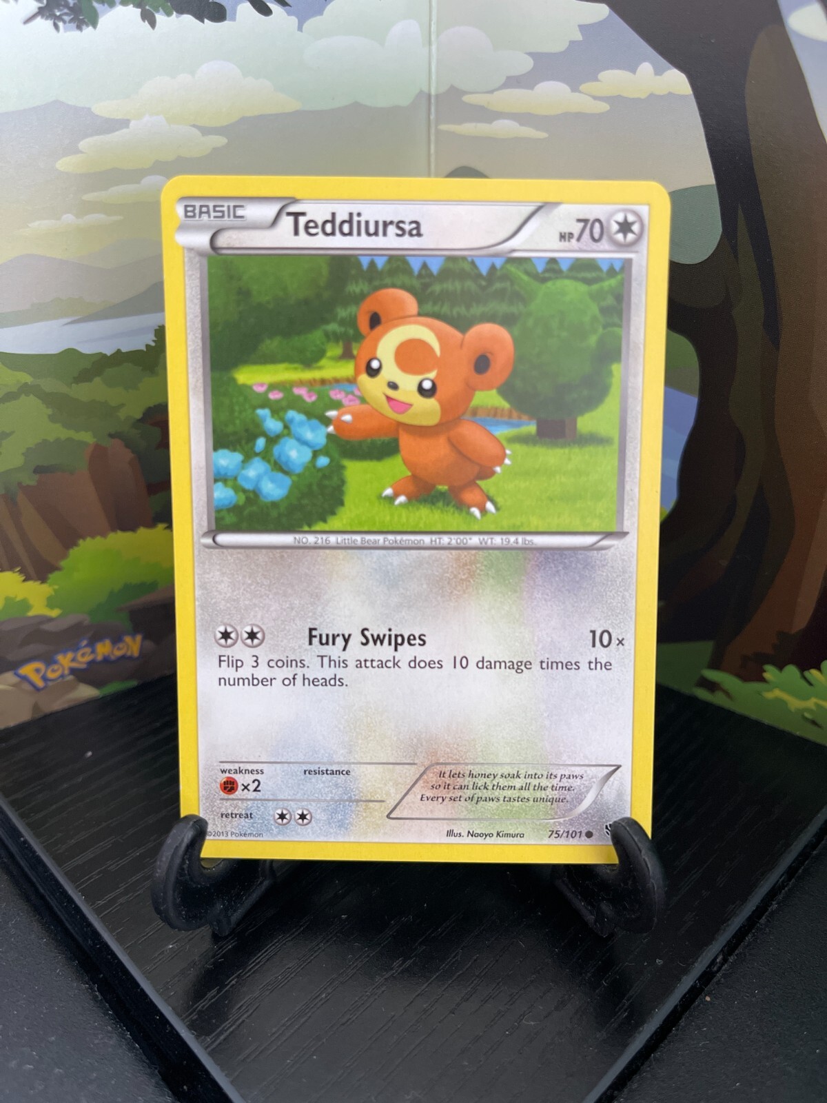 Pokemon Teddiursa Card