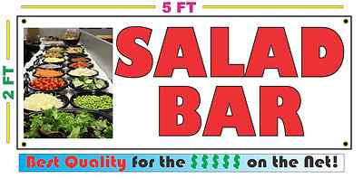 Full Color SALAD BAR Banner Sign NEW Larger Size Best Quality for the ...