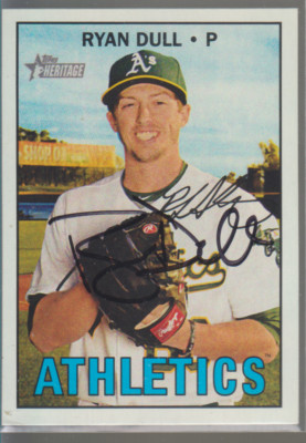 Autographed 2016 Topps Heritage Ryan Dull - Athletics | eBay