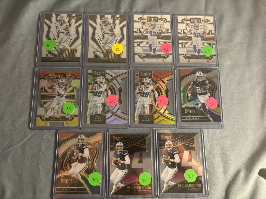 2023 Panini Select Dallas Cowboys Trading Card Lot Ceedee Lamb Dak ...