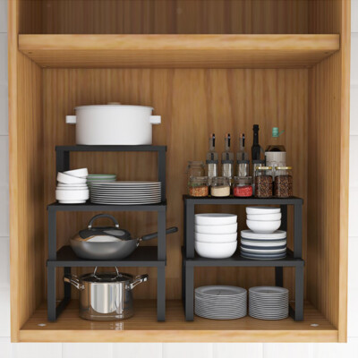 Kitchen Rack Table Top Storage Shelf Wide Application for Pantry | eBay ...