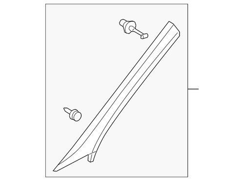 Genuine Volkswagen Windshield Pillar Trim 5NN-867-233-A-82V | eBay