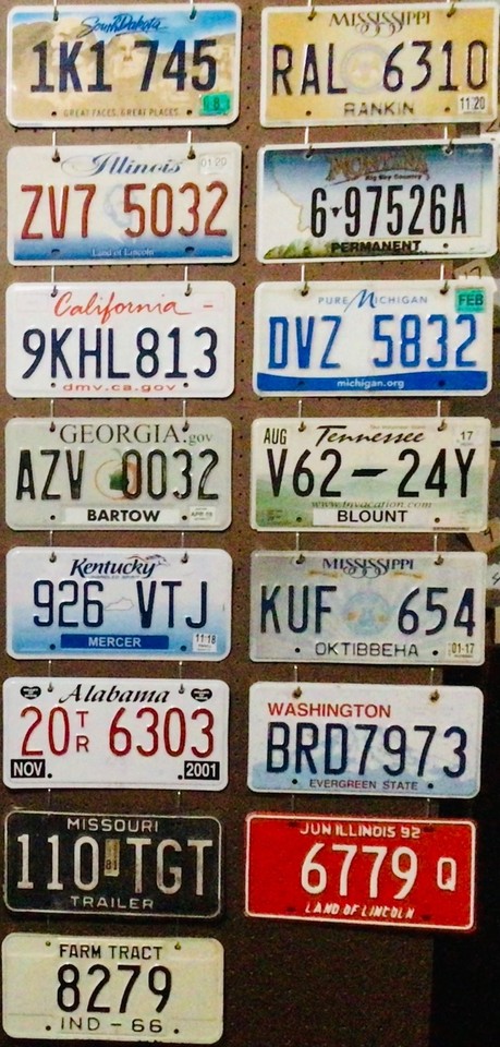 License Plate Lot - 30 plates, Bulk, Mixed States, Craft or Collect | eBay