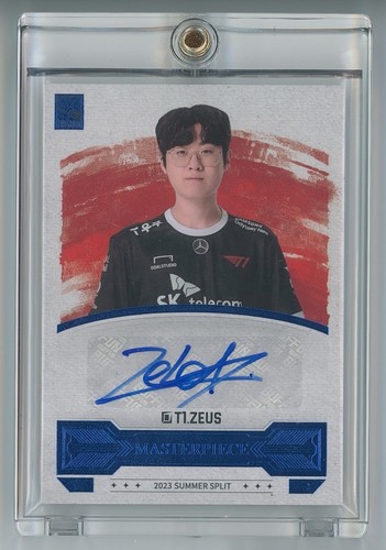 Zeus Autograph 2023 League Of Legends Auto LCK Skt T1 Esports Card Blue ...