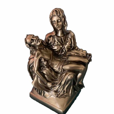 Life Symbols Pieta Figure Mary Holding Jesus Hand Painted | eBay
