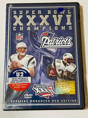 NE PATRIOTS SUPER BOWL XXXVI DVD 2002 BRAND NEW +BONUS Game Program ...