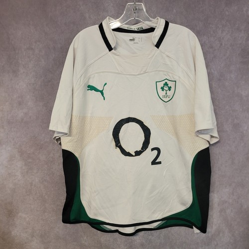 Ireland IRFU Rugby Union O2 Canterbury of New Zealand White Jersey Mens ...