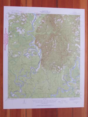 Choctaw Bluff Alabama 1958 Original Vintage USGS Topo Map | eBay