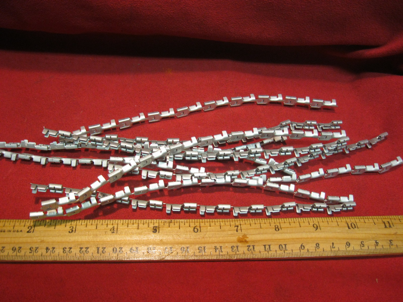 TE Amp Tyco Uninsulated Faston .250x.032 63537-2 100ea (5 strips of 20 ...