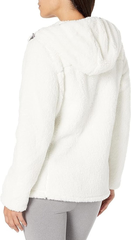 NEW Reebok White Fuzzy Zip-Up Jacket Size XL | eBay