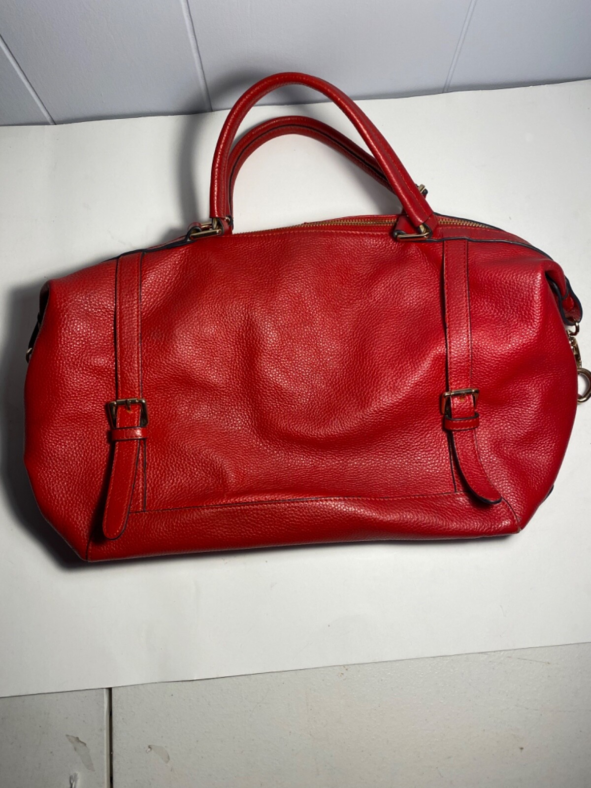 RED ORA DELPHINE RED LEATHER PURSE/BAG, BEAUTIFUL COL… - Gem