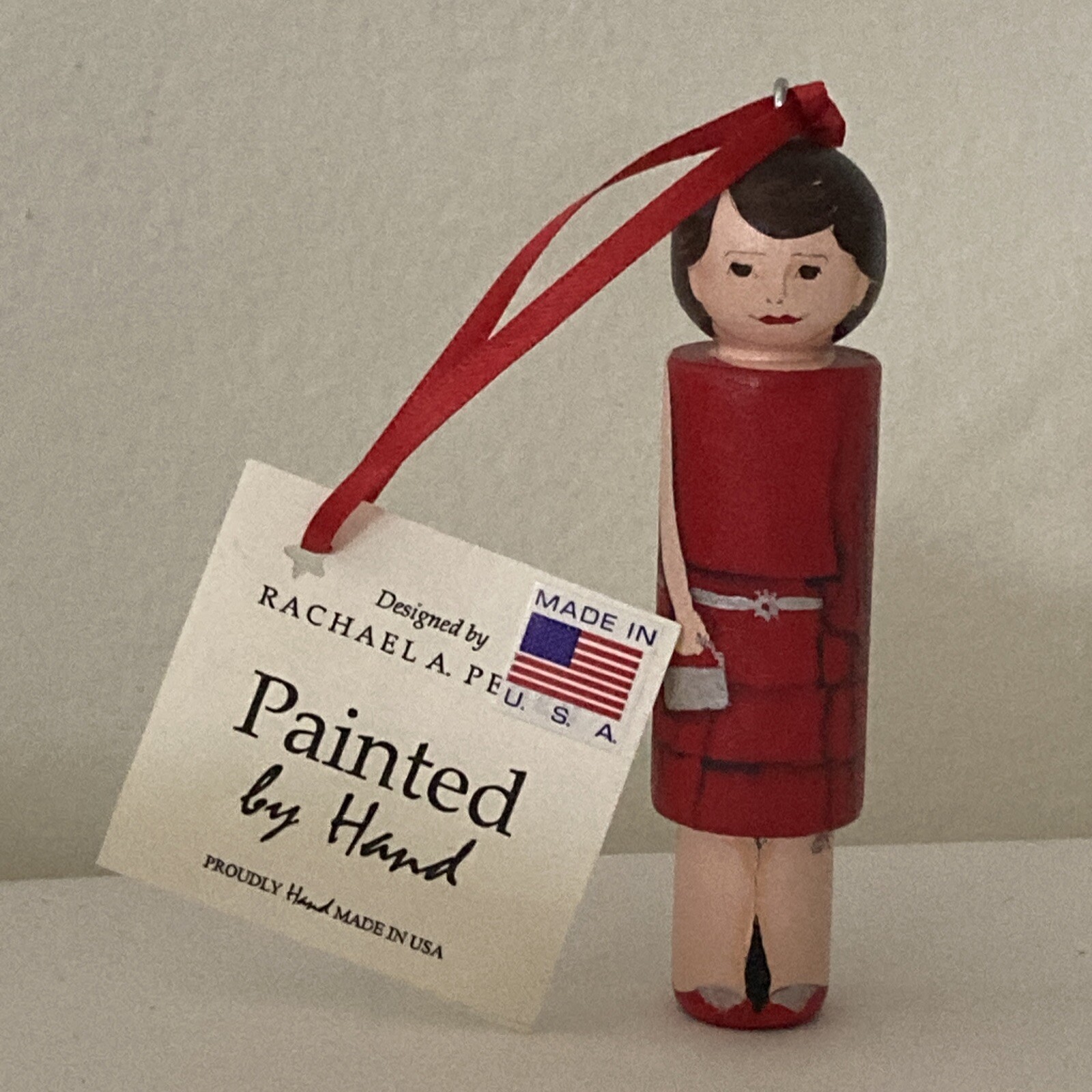 First Lady Gowns Grace Coolridge Hand Painted Signed R. Peden Christmas ...