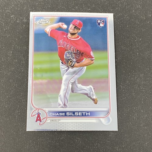 Chase Silseth ROOKIE CARD 2022 Topps Chrome Update USC127 RC LA Angels ...