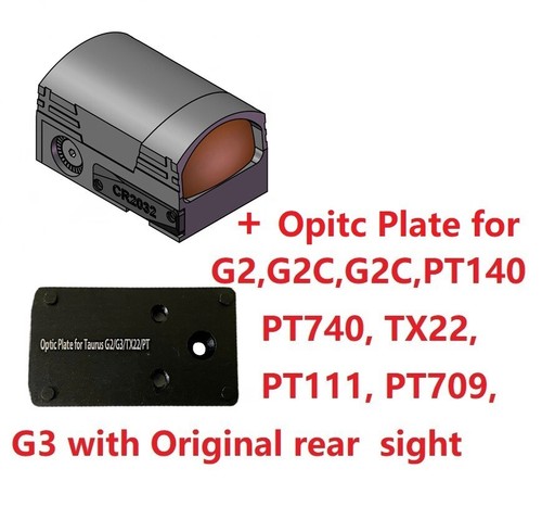 ADE RD3-028 Ares Red Dot w/SENSOR +Optic Mount Plate For Taurus PT111 ...