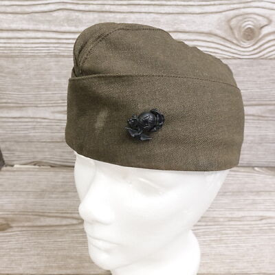 CAP GARRISON MAN'S WOOL SERGE GREEN BERET HAT SZ 6 7/8 | eBay