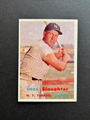 1957 TOPPS #215 ENOS SLAUGHTER EXMT | eBay