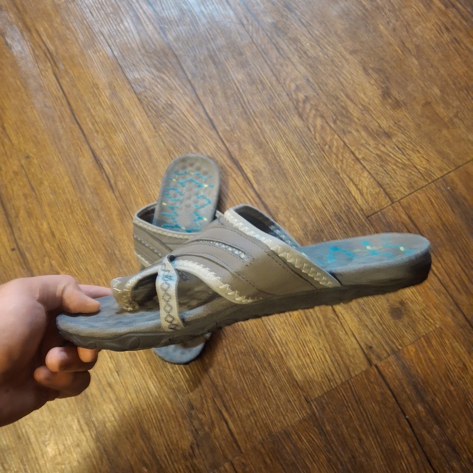 Merrell Damen Terran II Women's Slide Sandal Size 10 Toe Loop Grey ...