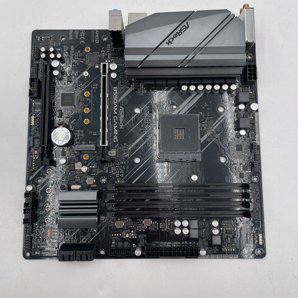 ASRock B550AM Gaming Micro ATX Motherboard AMD Socket AM4 DDR4 HDMI ...
