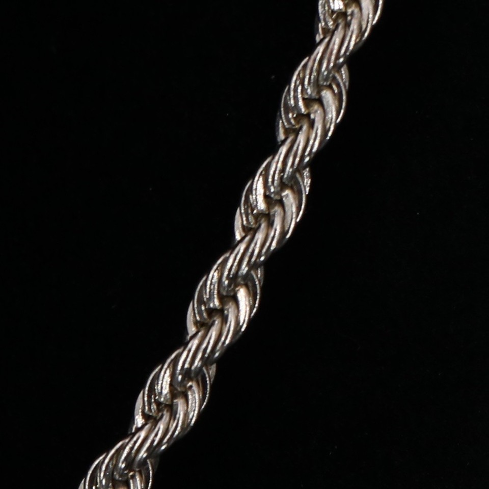 Sterling Silver - 4mm Rope Chain 24" Necklace - 22.5g | eBay