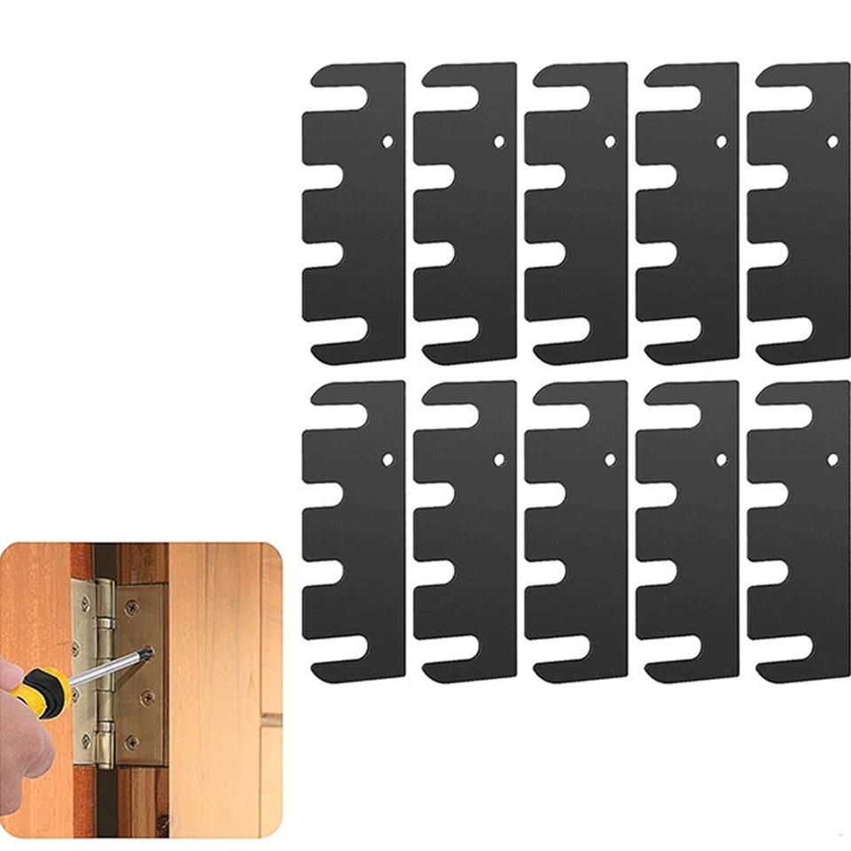 10pack stainless steel door hinge spacers for easy installation repair ...