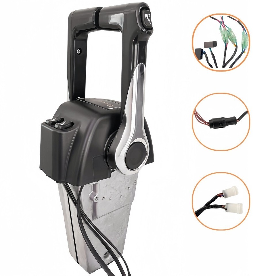 Outboard Remote Control Box Console Mount 704-48207-22 Top Twin Lever ...