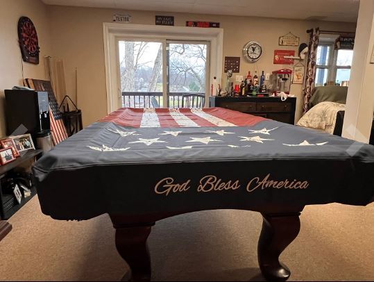 Waterproof Pool Table Cover usa design for Indoor/Outdoor Billiard pool ...