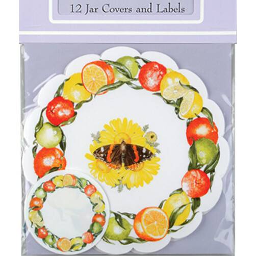 JAM JAR LABEL Chutney Fruit Herb Preserve Marmalade Floral Sticker ...