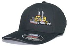 TRUCKER HAT FLEXFIT FITTED CAP BIG RIG TRUCK PETERBILT KENWORTH ...