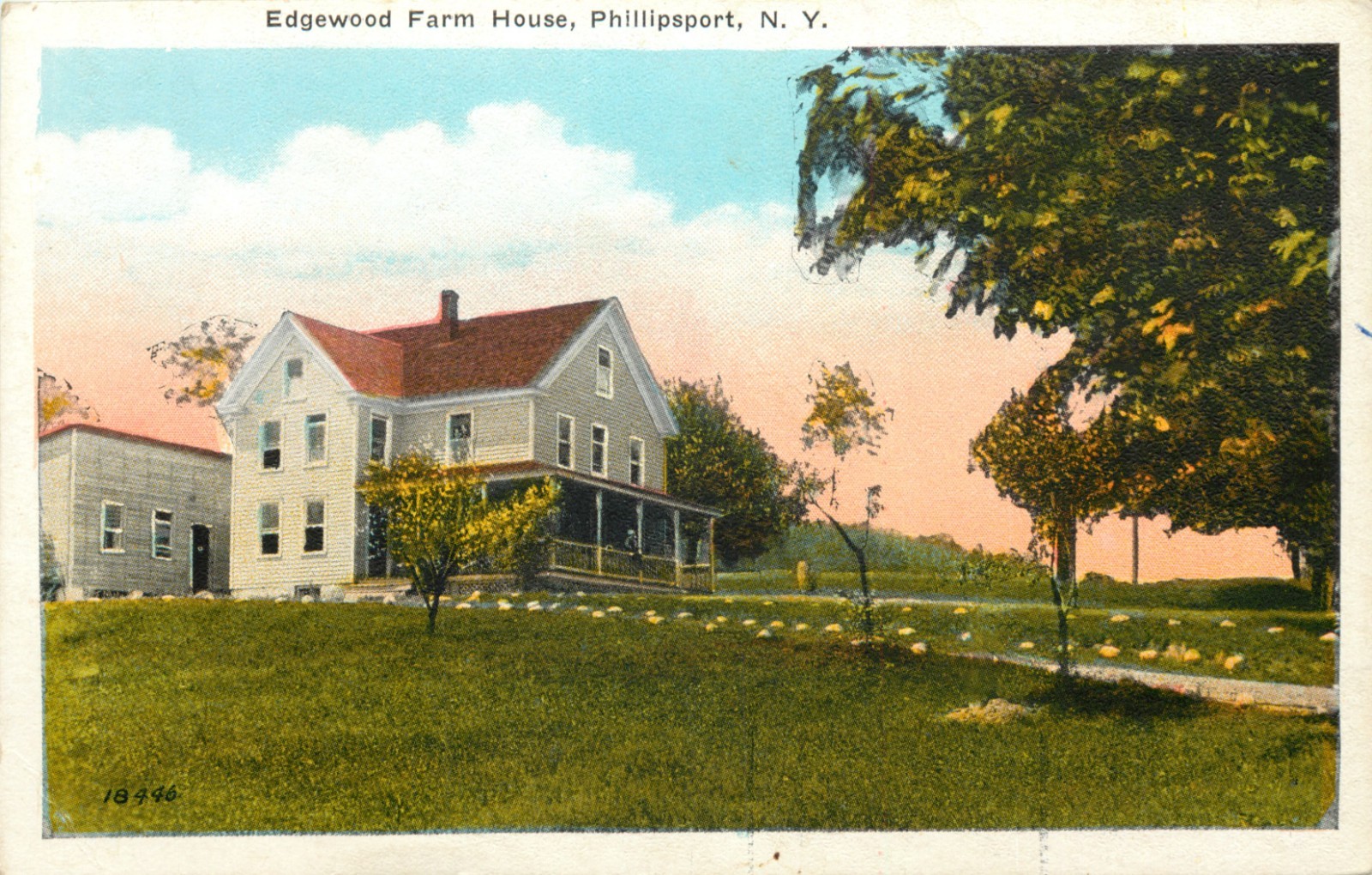 A View Of Edgewood Farm House, Phillipsport, New York NY | eBay
