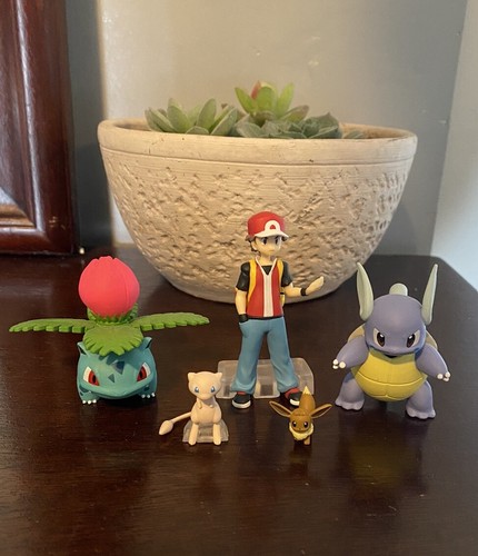 Pokemon Scale World Kanto Figure Lot Bandai Red Wartortle Eevee Mew ...