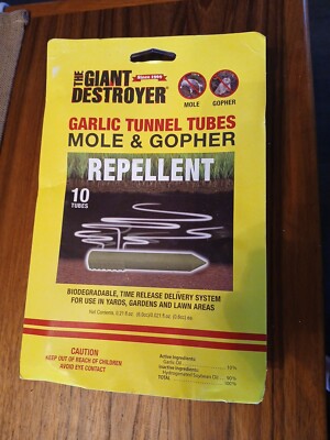 The Giant Destroyer Garlic Tunnel Tubes for Mole & Gopher pack of 10 ...