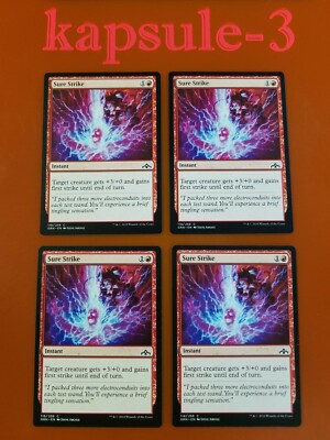 4x Sure Strike (LP-NM) | Guilds of Ravnica | MTG Magic Cards | eBay