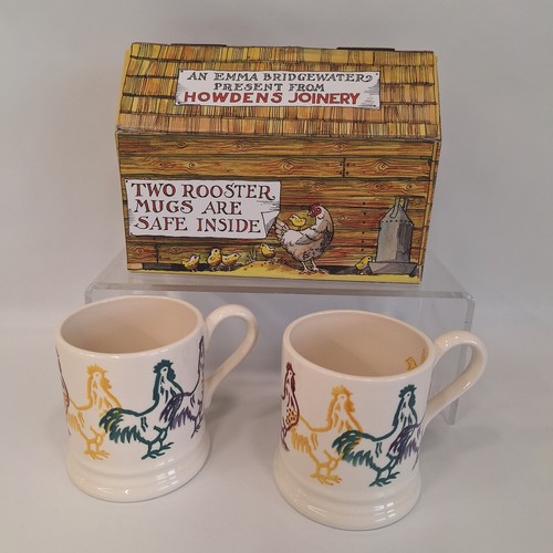 2 x Rare Emma Bridgewater Howdens Chickens Half Pint Mugs in Box - New ...